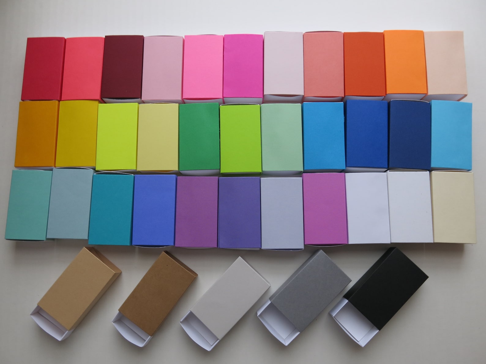 Custom Quantity and Color Sliding Boxes Matchbox Shape Party | Etsy