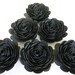 Black Paper Roses Set of 6 3 Flowers Retirement | Etsy