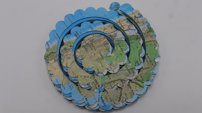 DIY Precut & Unrolled World Atlas Map Paper Flower Craft Kit - Etsy