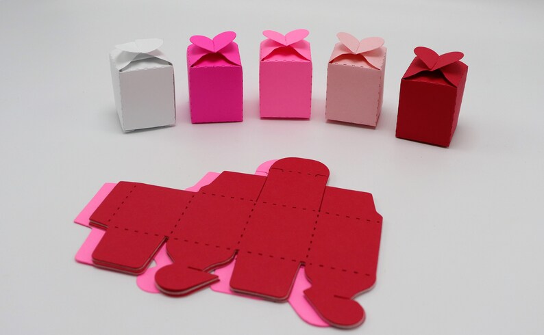 Mini Heart Gift Boxes: Cardstock Treat Boxes (1.25x1.5 Inch) - Etsy
