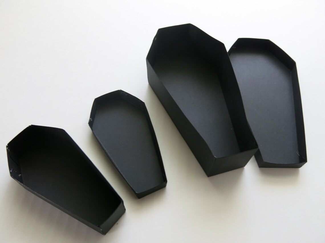 40 Color Coffin Treat Boxes Two Sizes Assembled or Craft - Etsy Australia