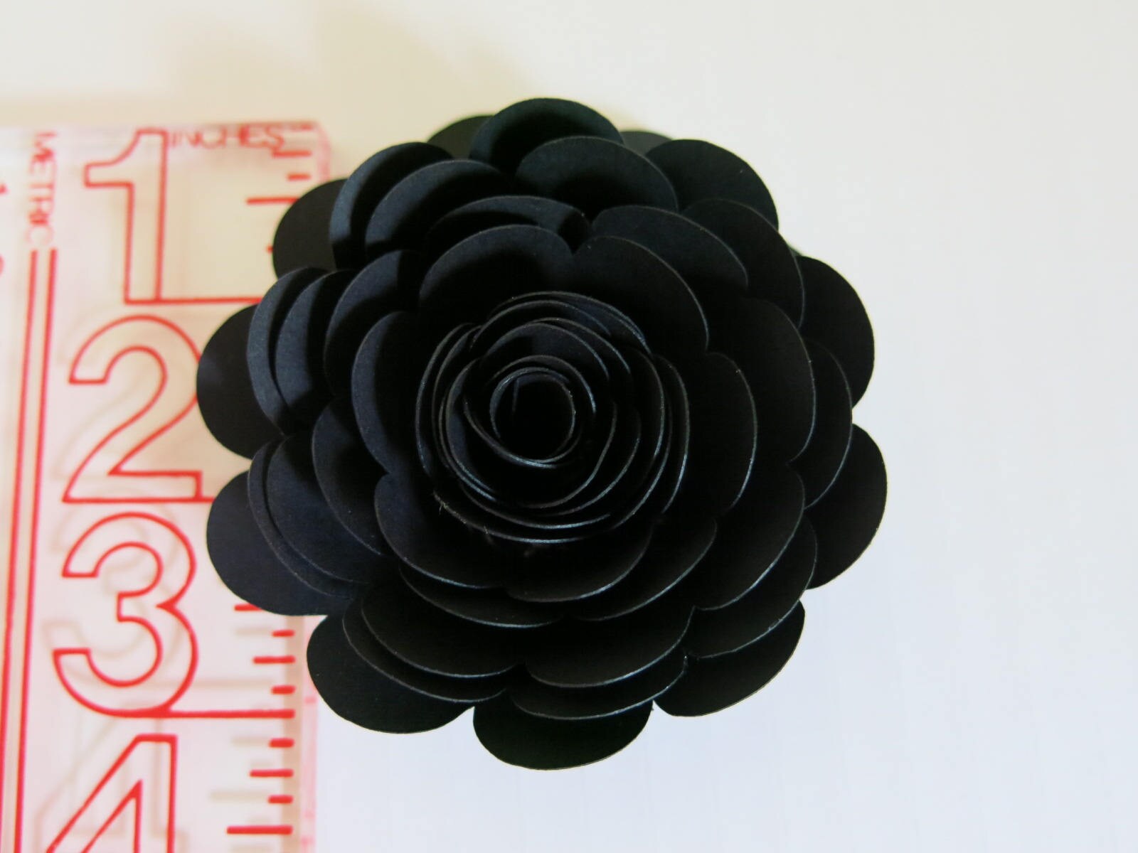 Black Paper Roses Set of 6 3 Flowers Retirement | Etsy
