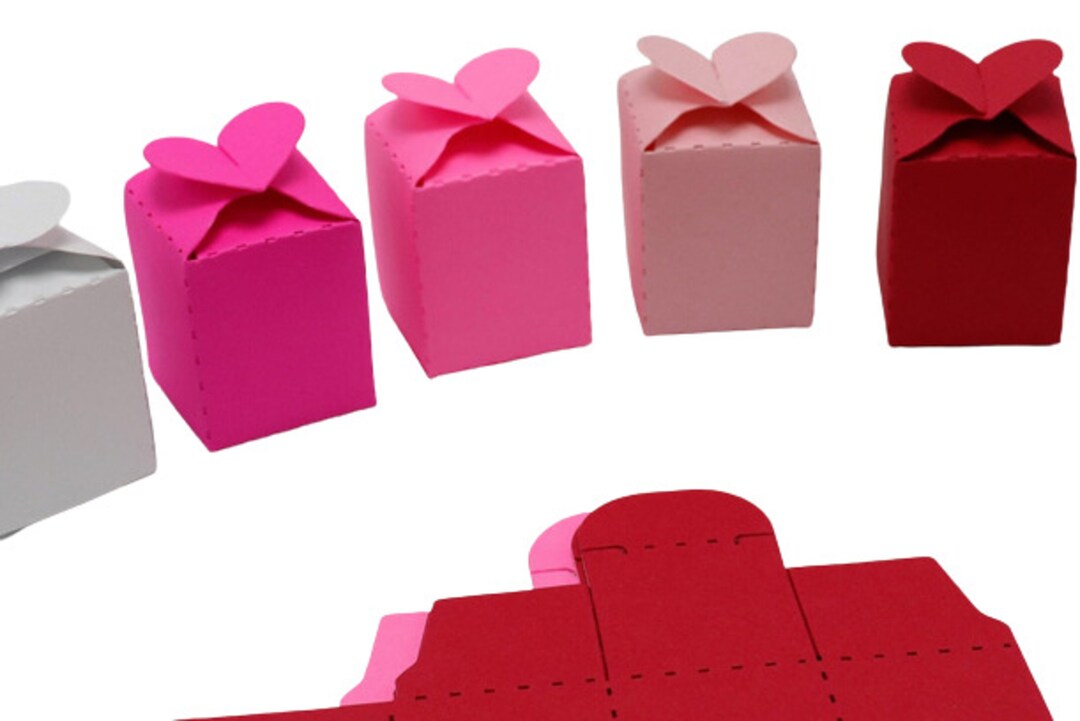 Mini Heart Gift Boxes: Cardstock Treat Boxes (1.25x1.5 Inch) - Etsy