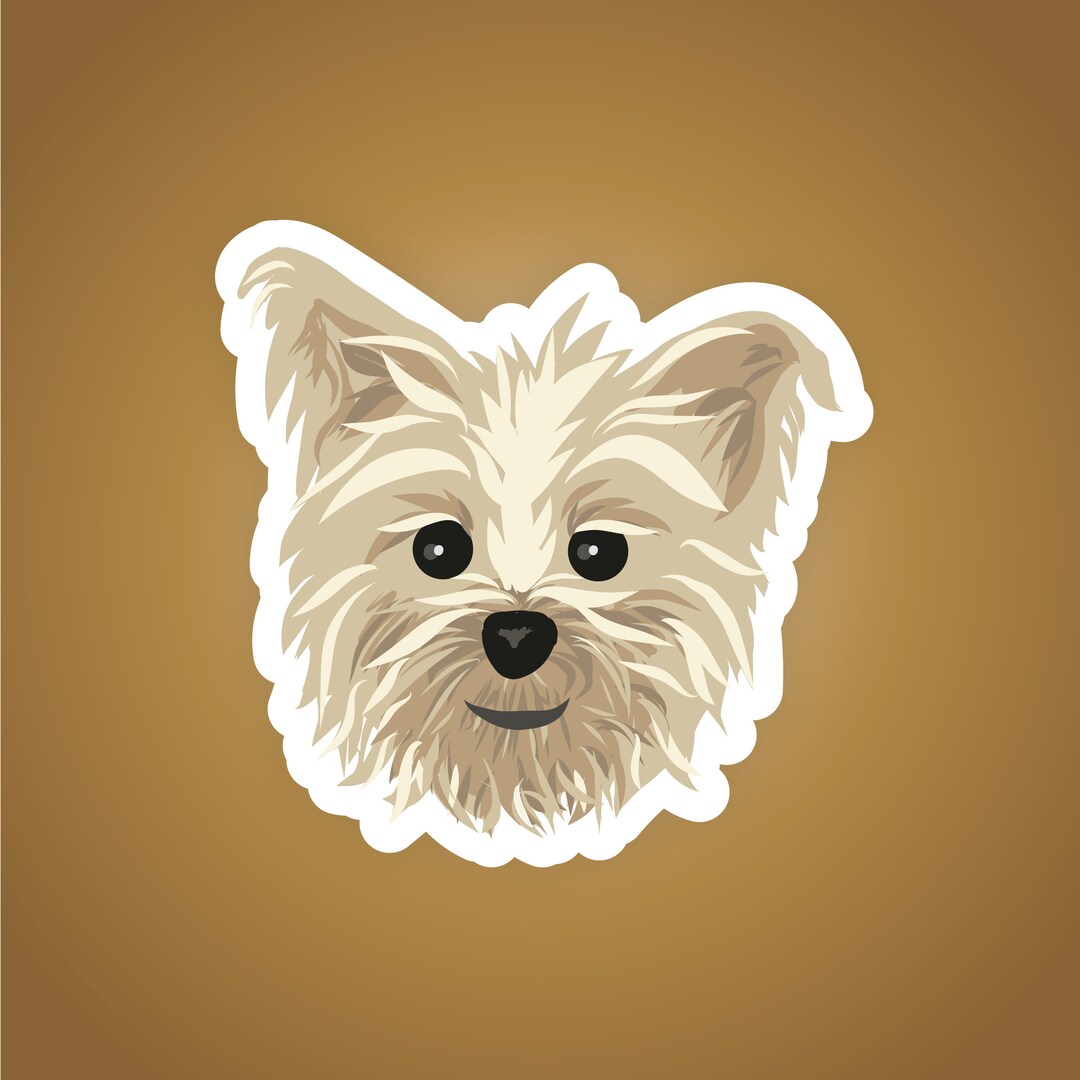 Yorkie Sticker - Etsy