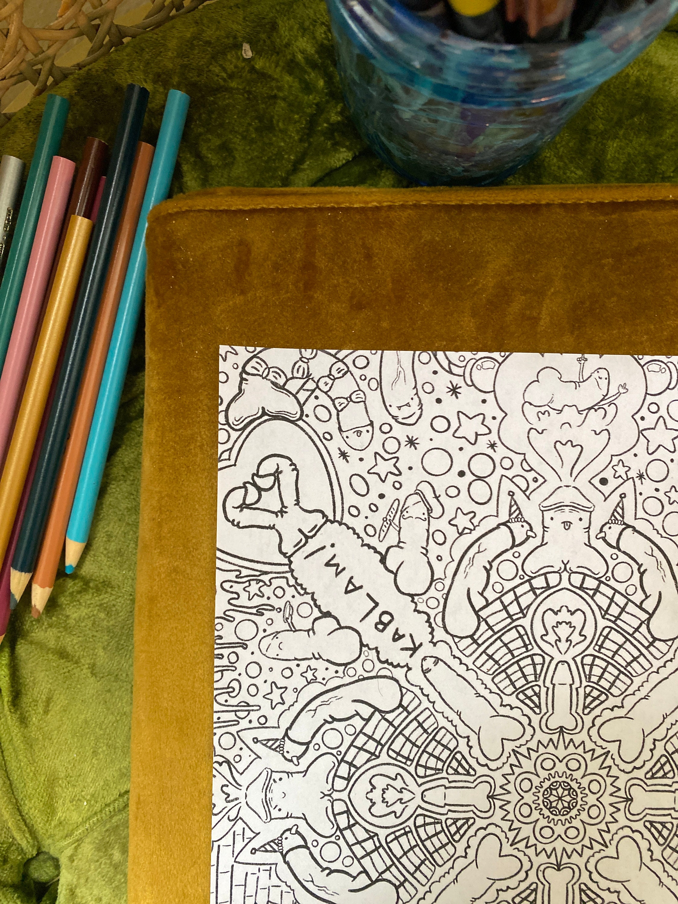 Happy Peens & Weens Coloring Page probably for Adults digital Download ...