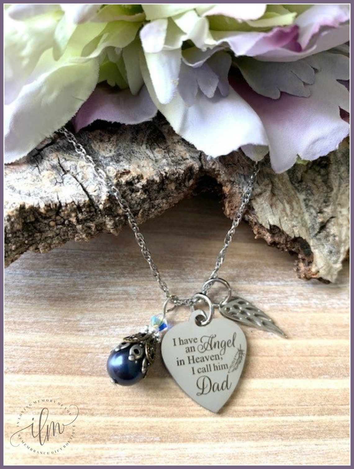 Angel Dad Jewelry Angel Father Angel Father Sympathy Angel - Etsy