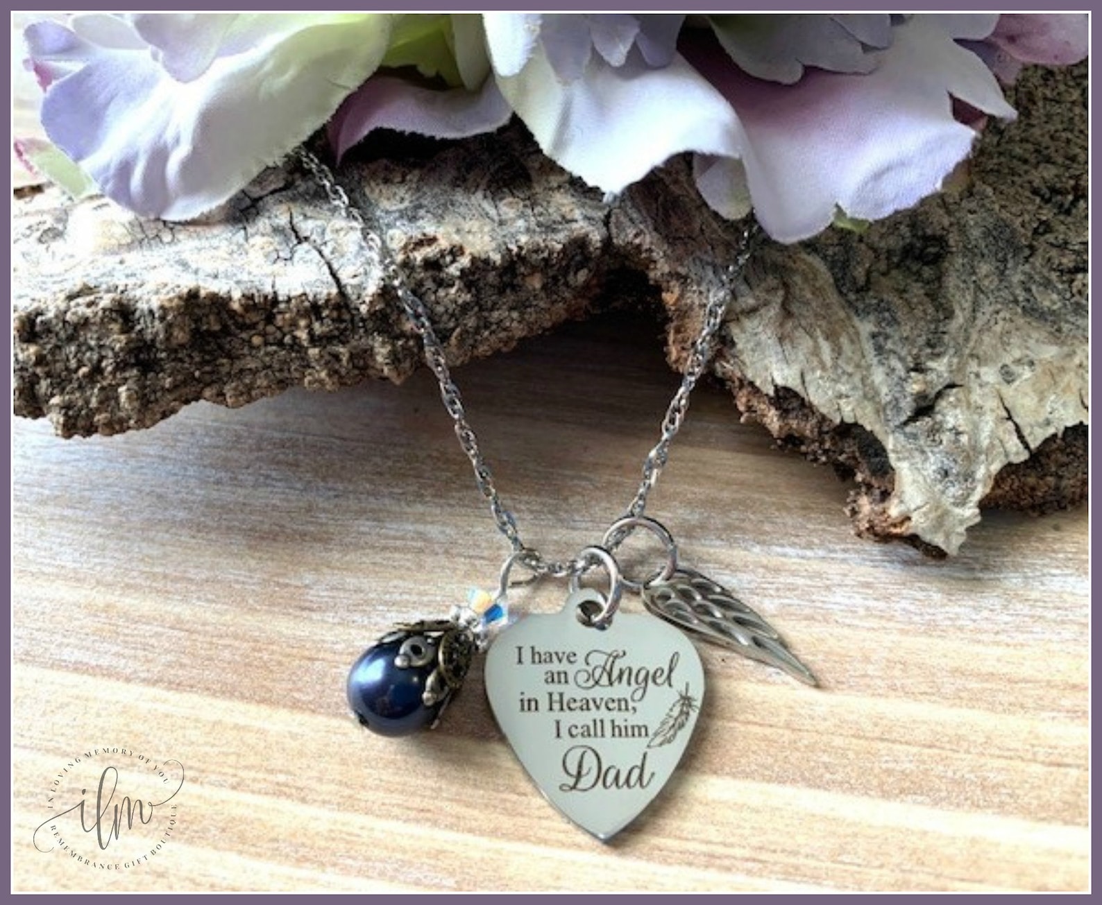Angel Dad Jewelry Angel Father Angel Father Sympathy Angel - Etsy