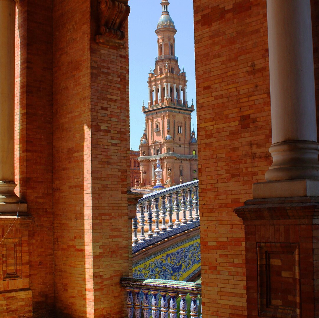 Torre Sur De Plaza Espana - Etsy