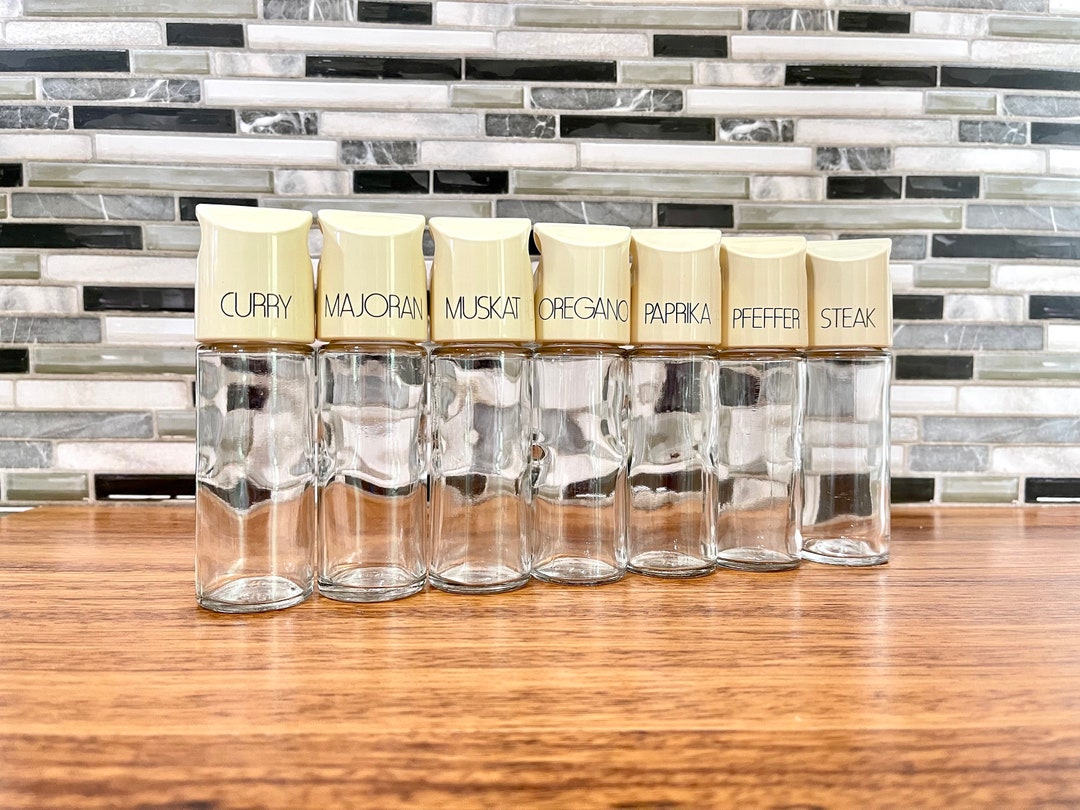 Emsa Assorted Spice Jars / Retro Emsa Spice Rack Jars / Emsa German ...