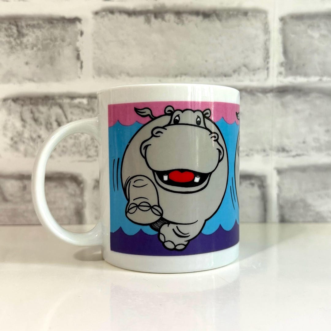 Kmart Department Store Hippopotamus Ceramic 80's Novelty Mug / Vintage ...