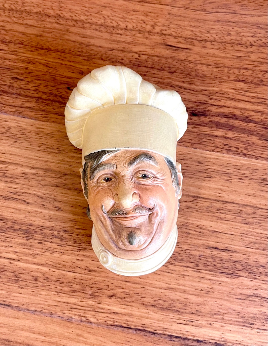 Vintage chef Chalkware Wall Hanging Bust / Bosson Style chef Chalkware ...