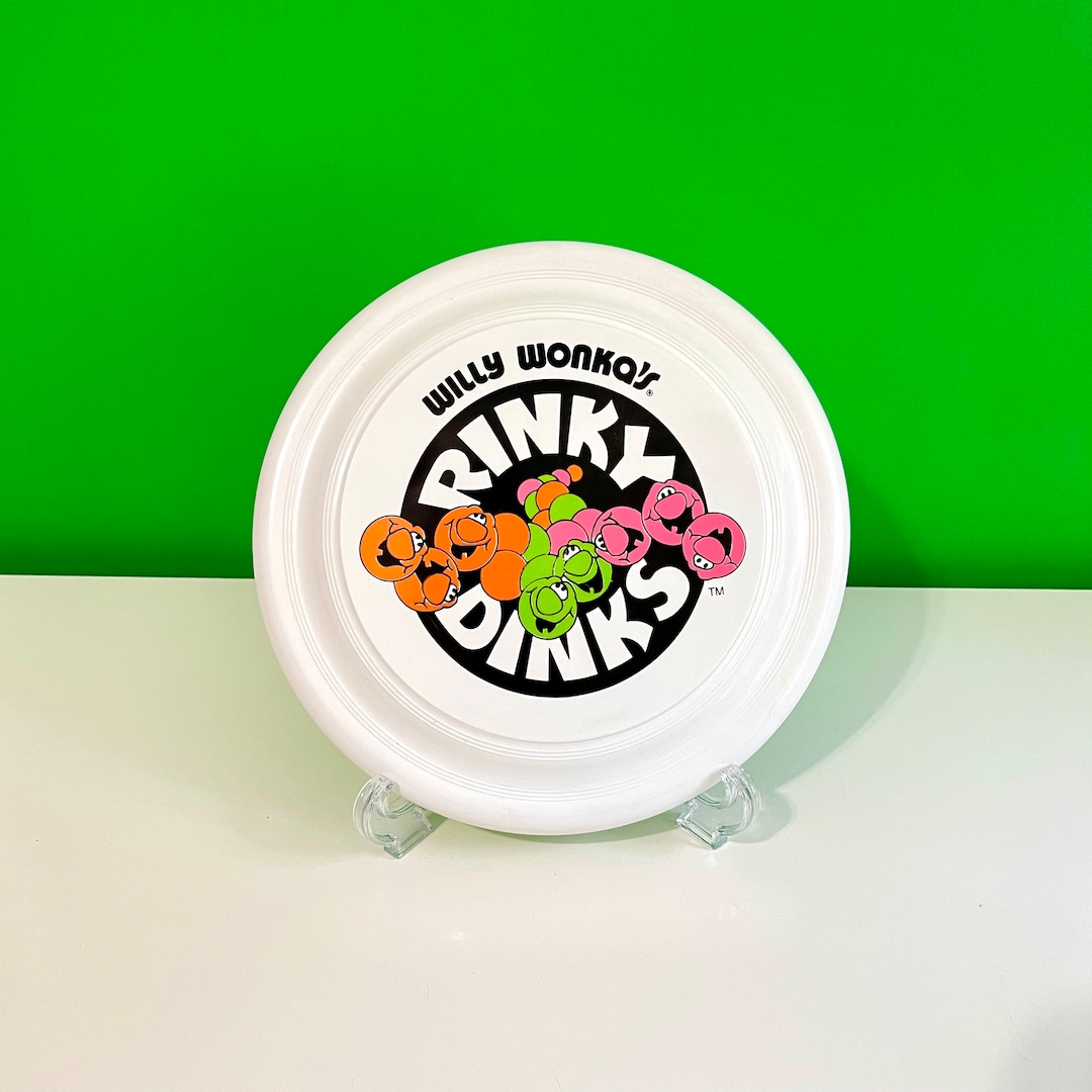 Willy Wonka’s Rinky Dinks Candy Promotional Frisbee / Vintage Willy ...