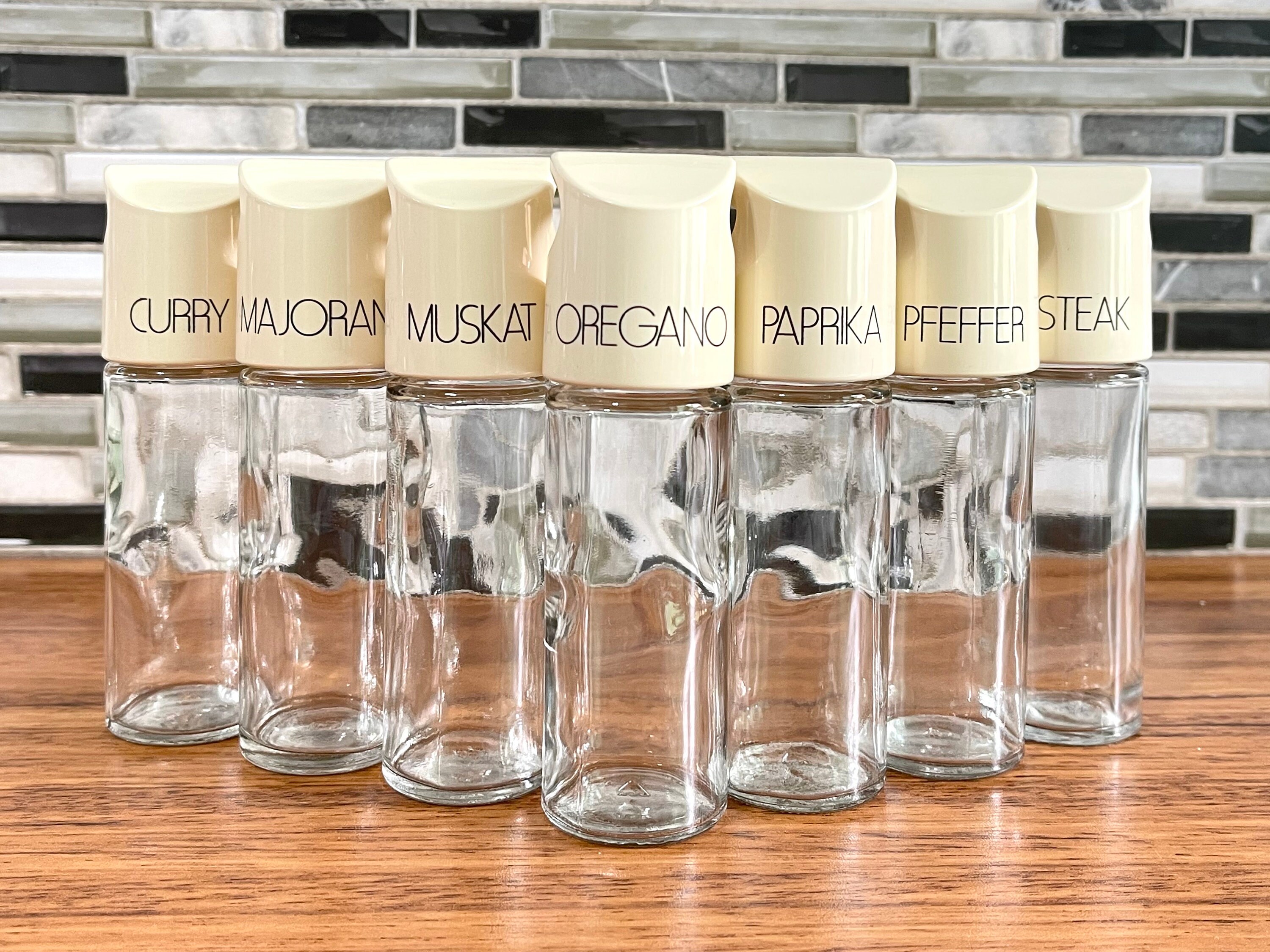 Emsa Assorted Spice Jars / Retro Emsa Spice Rack Jars / Emsa - Etsy