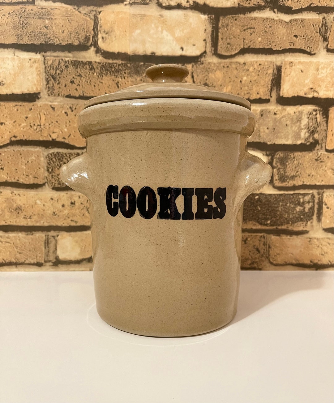 Pearsons of Chesterfield Cookie Jar / Vintage Stoneware Counter Crock ...