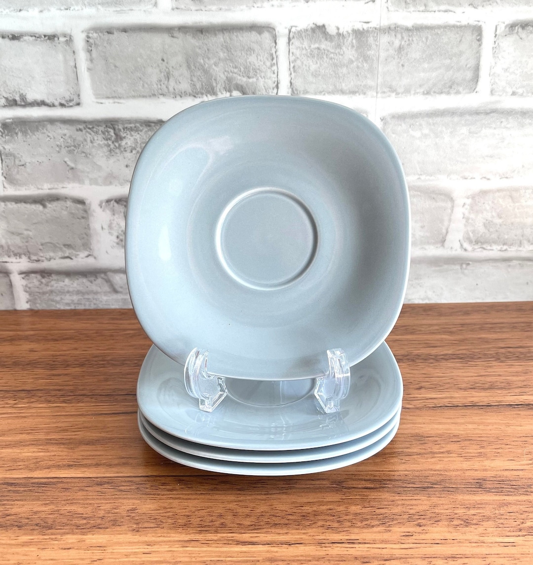 Mikasa Color Classics "angel Gray" Replacement Saucers ~ Set of 4 ...