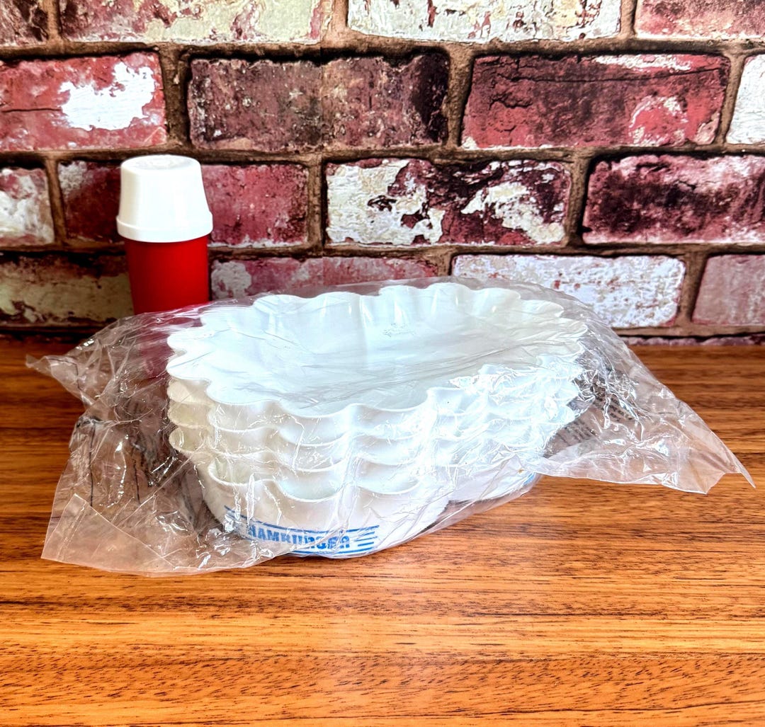 Plastic Hamburger & French Fries Individual Picnic Serving Trays ...
