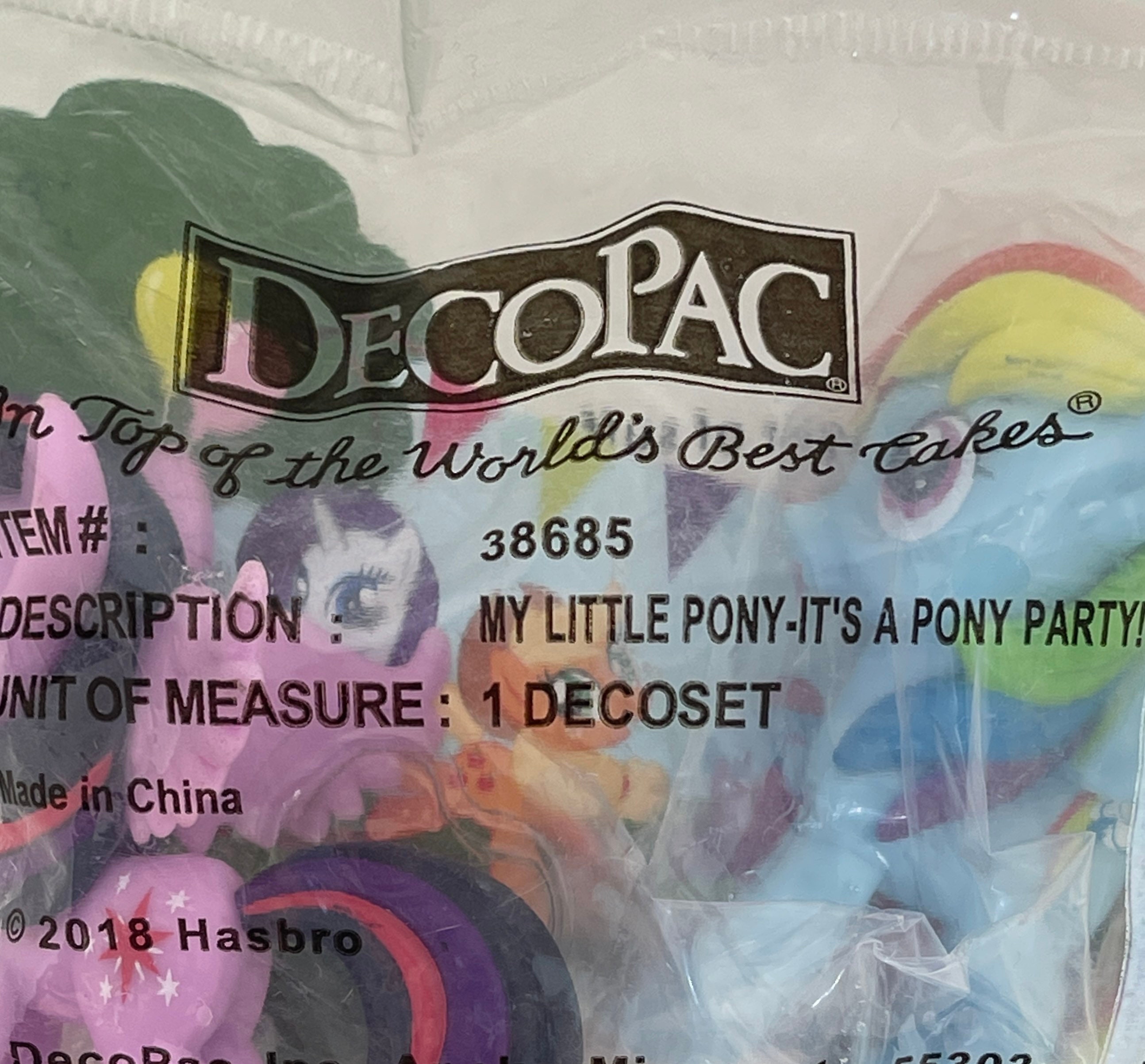 Pink and Purple Pony Cake Topper Decor Decopac Cake Topper - Etsy