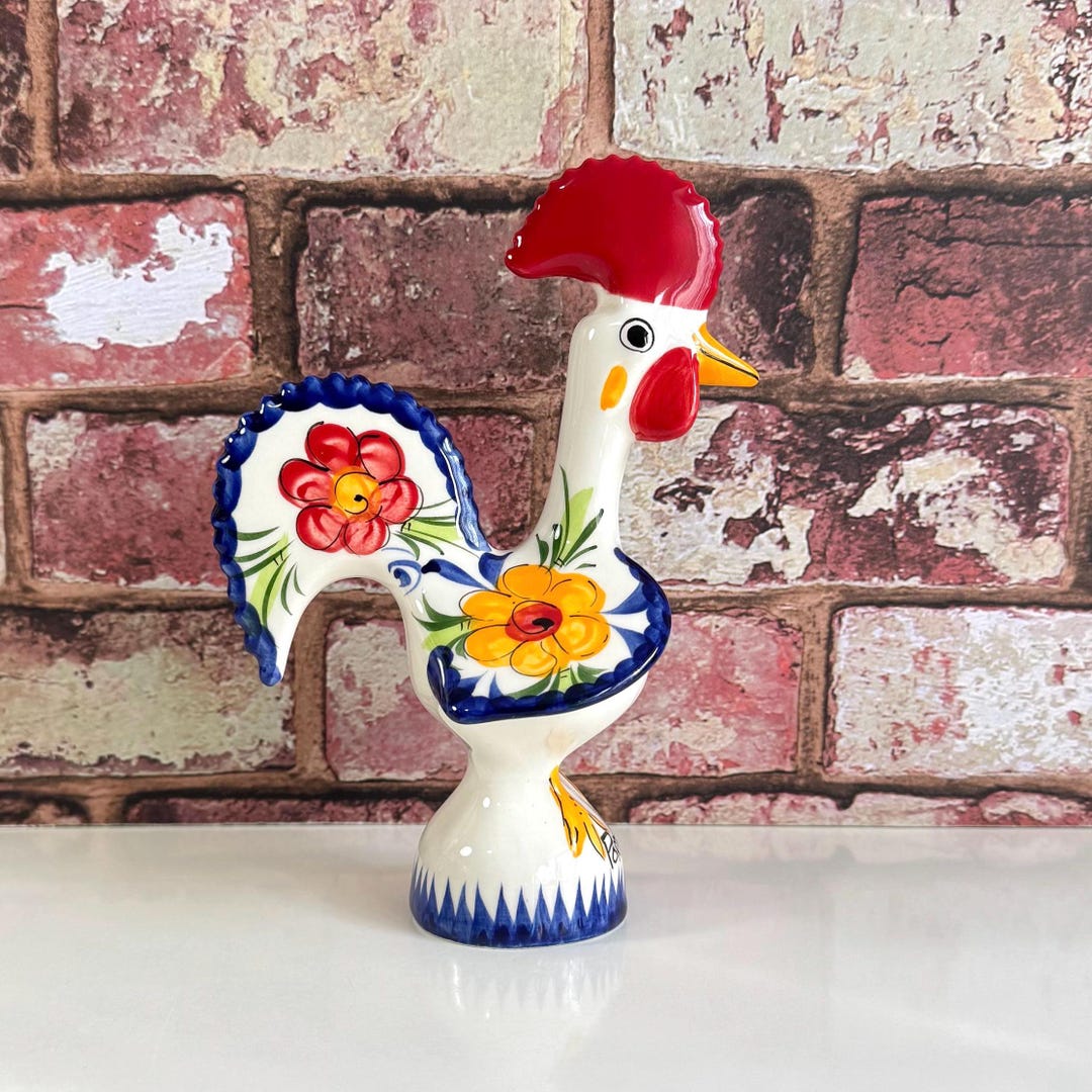Portuguese Folk Art Ceramic Rooster of Luck and Happiness / Retro ...