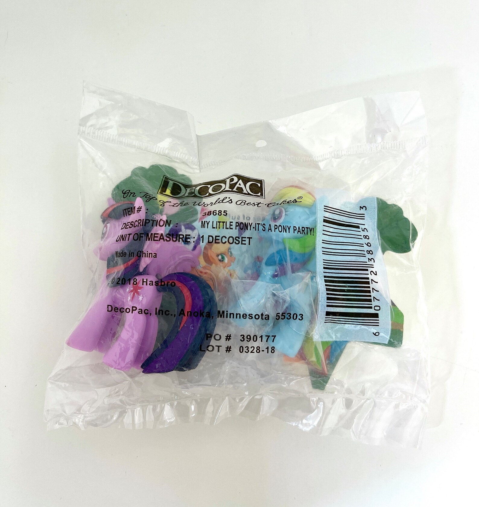 Pink and Purple Pony Cake Topper Decor Decopac Cake Topper - Etsy