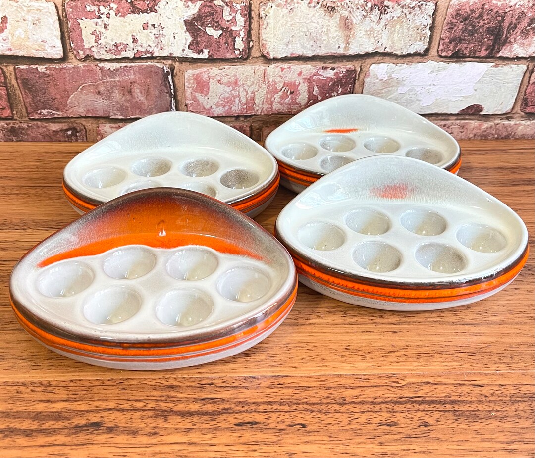 Escargot Dishes Jean Cartier Bluestone Collection by Beauceware Pottery ...