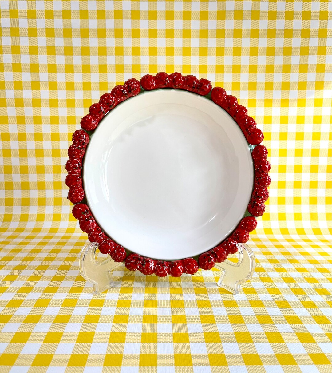 Abbott Giftware Ceramic 3D Raspberry Berry Bowl/ Fruit Salad Berry Bowl ...