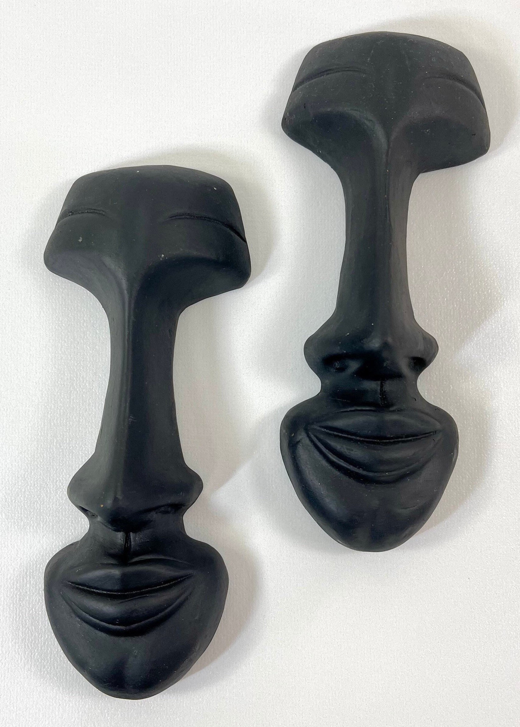 Primitive Art Red Clay Abstract Face Wall Decor / Ceramic - Etsy