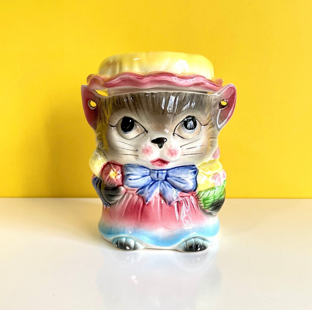 ESD Japan Miss Kitty Cat Cookie Jar / Vintage ESD Enterprise Exclusive ...