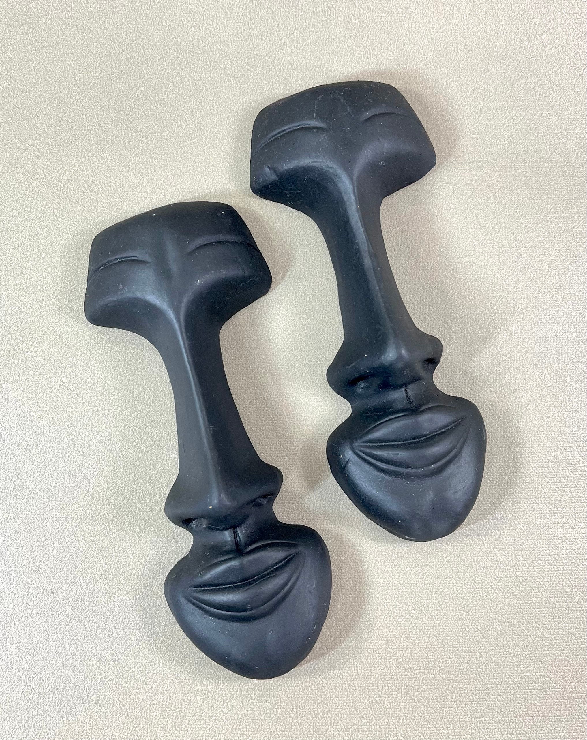 Primitive Art Red Clay Abstract Face Wall Decor / Ceramic - Etsy