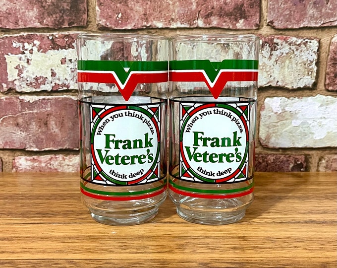 Frank Vetere's Pizzeria Coca~cola Tumblers / Vintage Frank Veteres ...