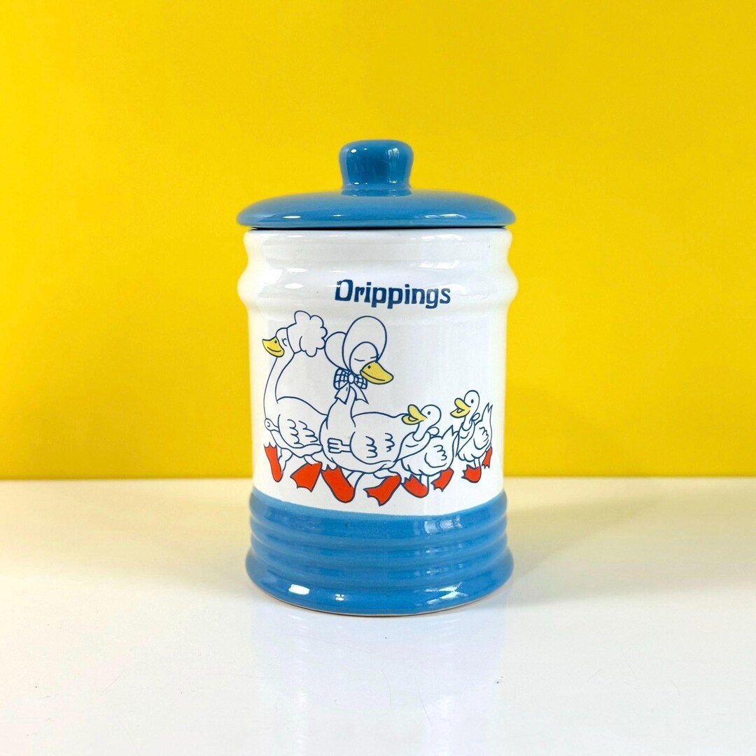 Ceramic Goose Drippings Jar / Vintage Ceramic ‘drippings’ Kitchen ...