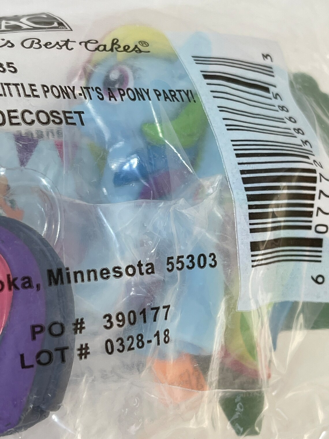 Pink and Purple Pony Cake Topper Decor Decopac Cake Topper - Etsy