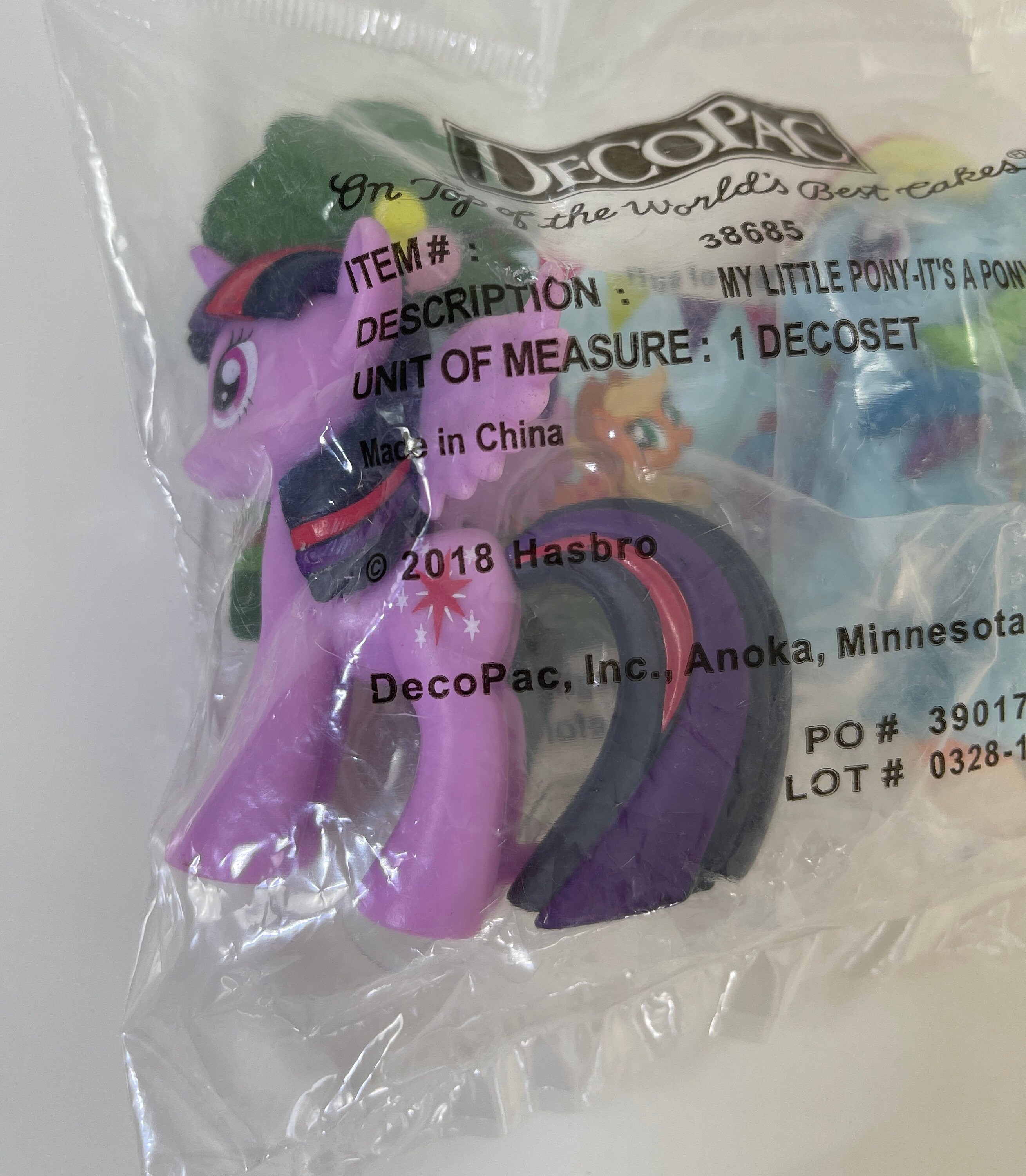 Pink and Purple Pony Cake Topper Decor Decopac Cake Topper - Etsy