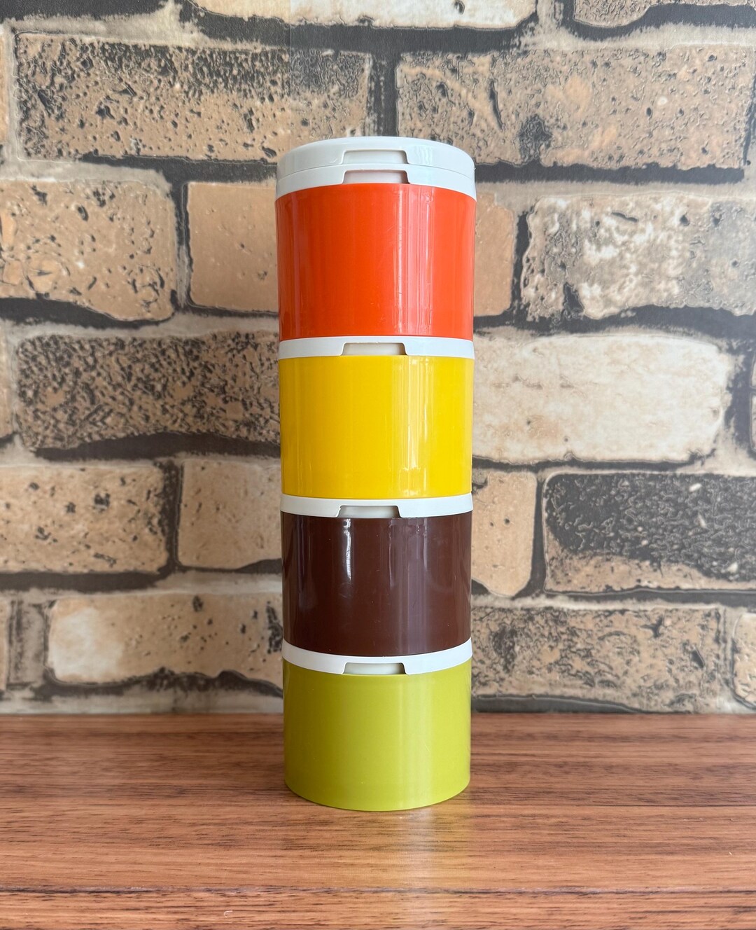 Tupperware Stackable Spice Canisters 1308 Set of 4 / Tupperware Harvest ...