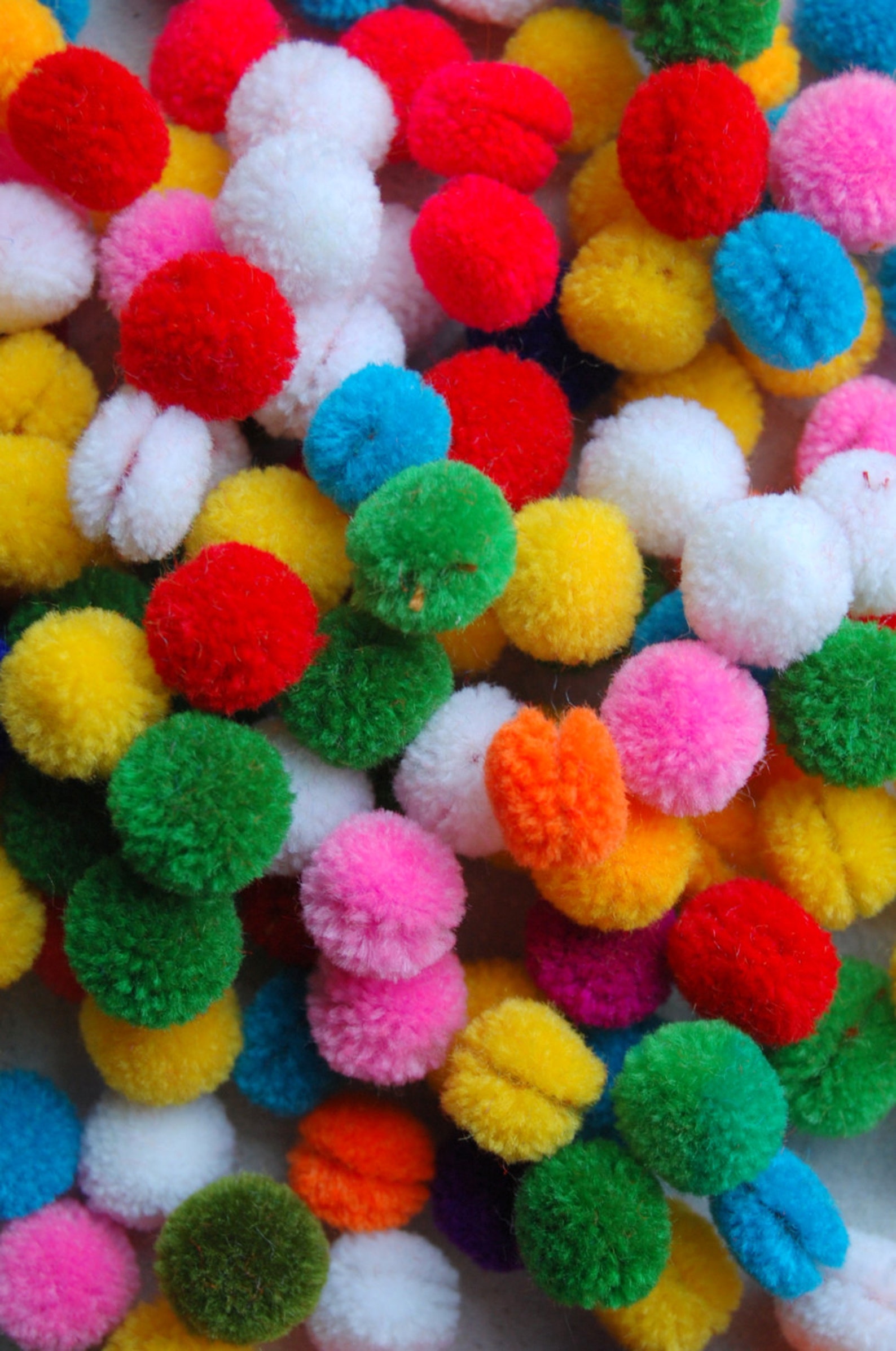 100 PCS X Mini Pom Poms Handmade DIY Craft Supply in Mixed - Etsy