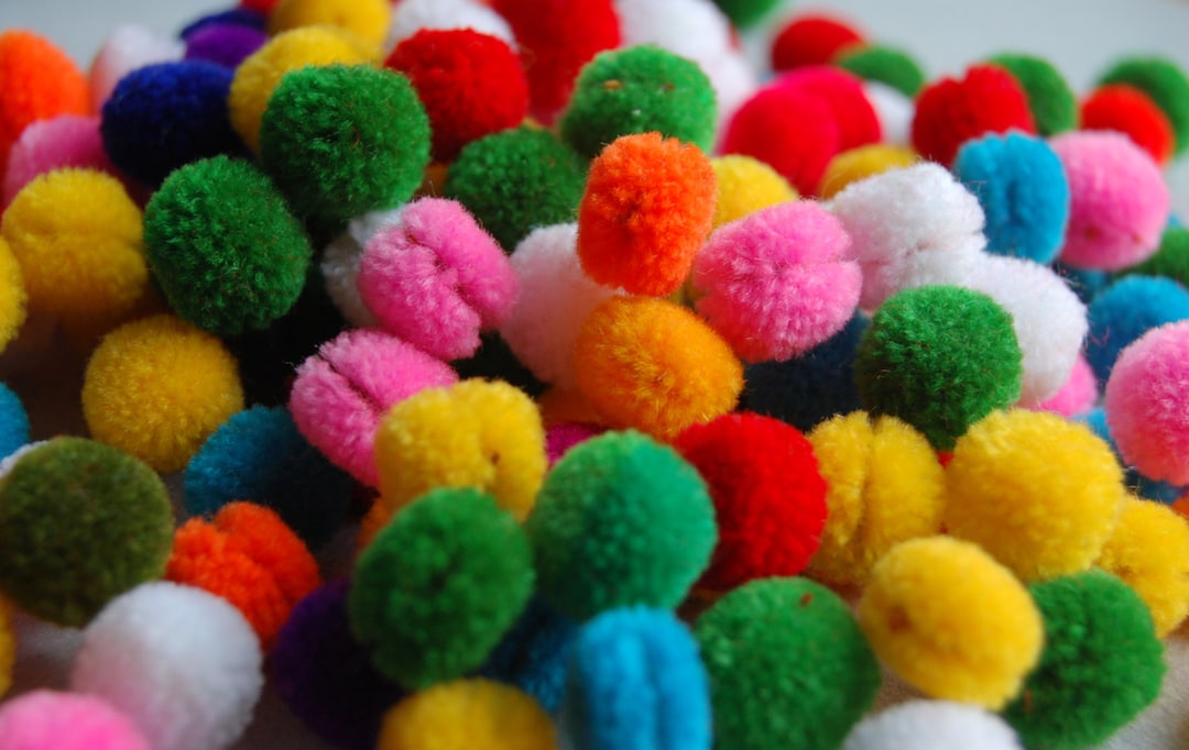 100 PCS X Mini Pom Poms Handmade DIY Craft Supply in Mixed Colors - Etsy