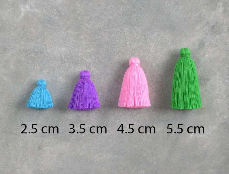 20 PCS x Handmade Cotton Tassel Craft Supply | Etsy