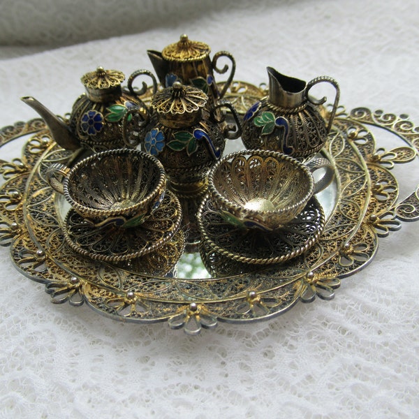 Miniature Tea Set - Etsy Canada