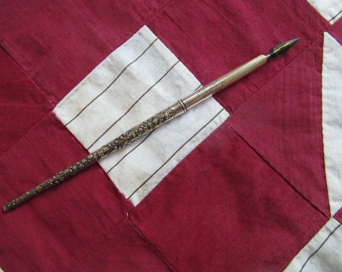 French Sterling Silver Dip Pen Ca 1870. Lily of the Valley Design. - Etsy