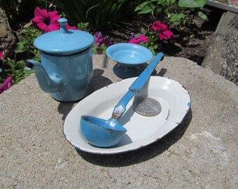 Antique Blue Enamelware - Etsy