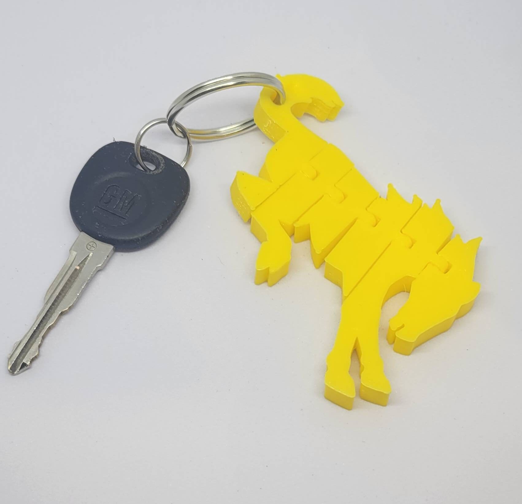 Bendable Bucking Bronco Keychain - Etsy