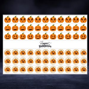 Printable Helloween Reward Chart + Stickert Set, Sticker Chart, Instant ...