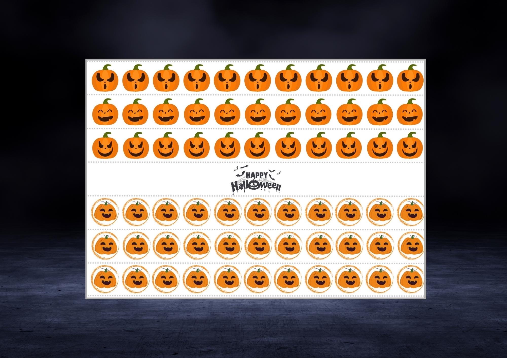 Printable Helloween Reward Chart + Stickert Set, Sticker Chart, Instant ...