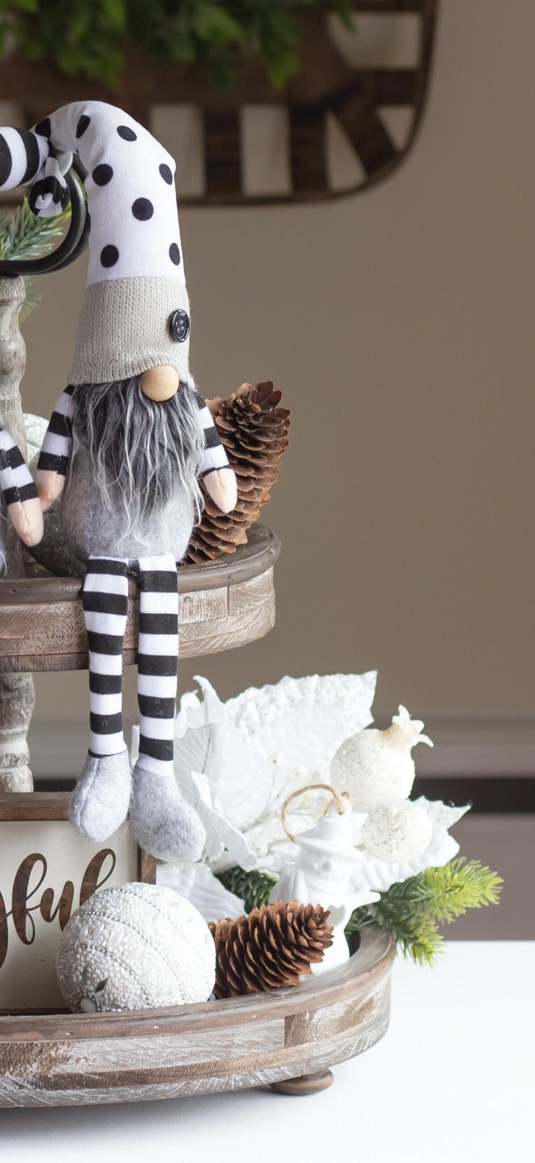 15" Tall Urban Gnome - Modern Gnome - City Gnome - Christmas Gnome ...