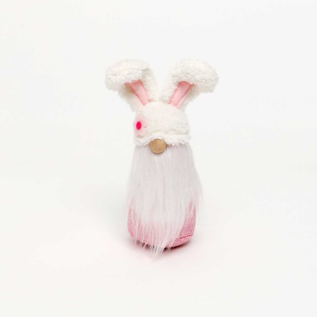 Honey Bunny Gnome with fluffy ears and pink flower - easter decorations ...