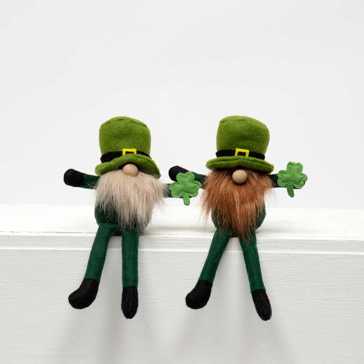 Irish Gnomes- St. Patricks Day Gnome - Sitting gnomes - Green Leprechan ...
