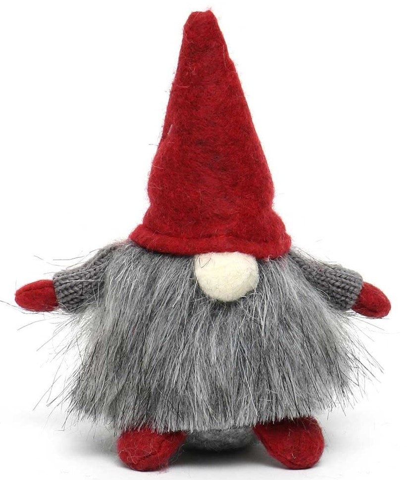 Small Handmade Gnomes - tomte - Cloth Gnome dolls - Red & grey soft ...