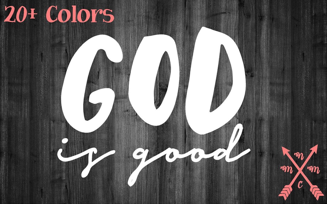 God is Good Church Cross Vinyl Sticker Decal Sticker Car Truck Yeti ...