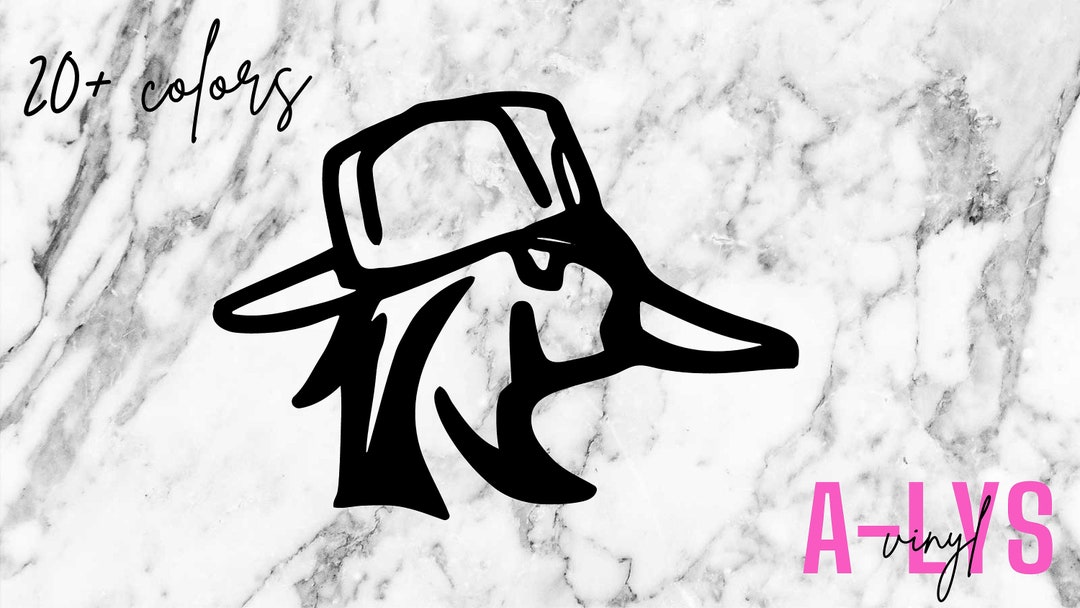 Duck Hat Backwards Bird Dog Hunting Cute Vinyl Sticker Decal Car Truck ...