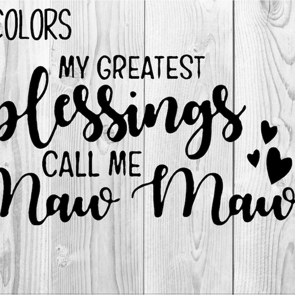 Maw Maw Car Decal - Etsy