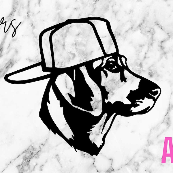 Dog Hat Decal - Etsy